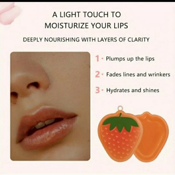 None | Makeup | 35 2pc Strawberry Shaped Lip Balm Set | Poshmark